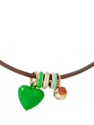 ROXANNE ASSOULIN Heart-charm Leather Necklace