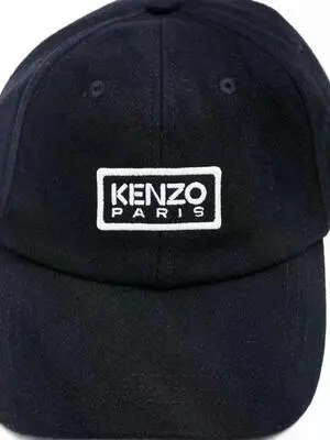 Kenzo Logo-embroidered Cap - Blue