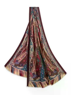 Etro Paisley-print Scarf - Blue