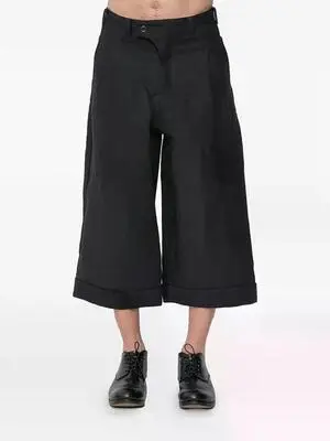 DEVOA Pleated Cuffed Trousers