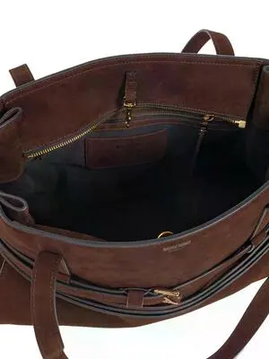 Moschino Belted Suede Tote Bag - Brown