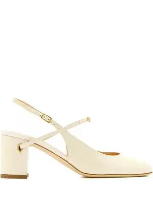 Jennifer Chamandi Slingback Block-heel Pumps
