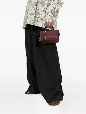 Max Mara Leather Tote Bag - Red