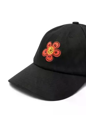 Kenzo Cap With Floral Embroidery