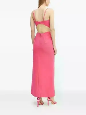 Bardot Bow-detail Cut-out Maxi Dress