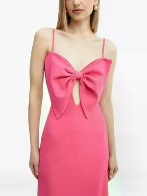 Bardot Bow-detail Cut-out Maxi Dress
