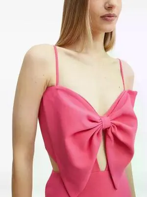 Bardot Bow-detail Cut-out Maxi Dress
