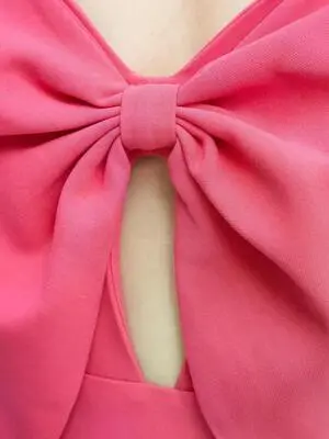 Bardot Bow-detail Cut-out Maxi Dress