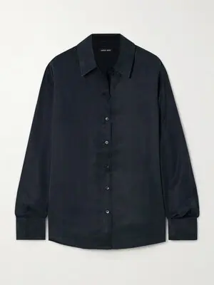 ANINE BING Essie Cotton-twill Shirt