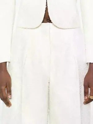 Jacquemus Off- Tweed Trousers
