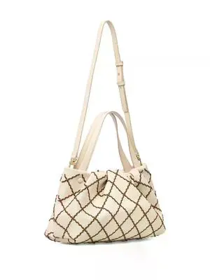 THEMOIRE Athena Diamond-patterned Tote Bag