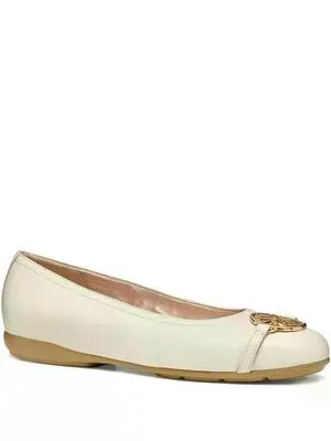 Geox Gold Tone Flats For Women
