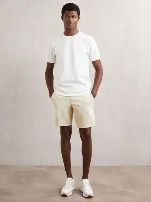 Paige Cotton Chino Shorts With Stretch