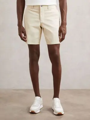 Paige Cotton Chino Shorts With Stretch