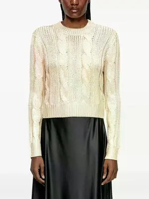 DIESEL® M-miccha Cable-knit Sweater - Neutrals