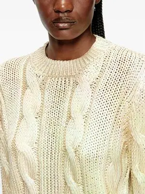 DIESEL® M-miccha Cable-knit Sweater - Neutrals