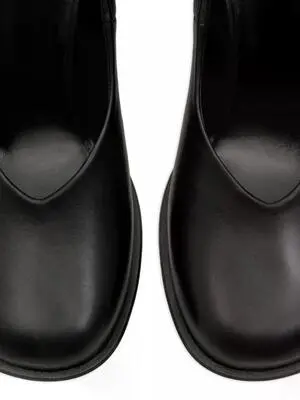 AMI Paris Leather Anatomical-toe Pumps With Piano Heel