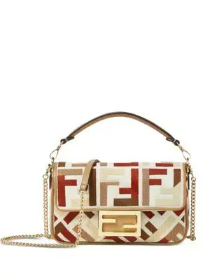 Fendi Mini Baguette Ff-motif Clutch