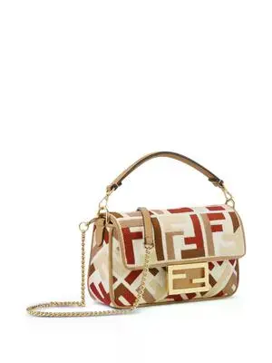 Fendi Mini Baguette Ff-motif Clutch