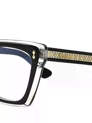 Kàdor Pattern-detail Square-frame Eyeglasses