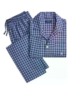 Polo Ralph Lauren Checked Cotton Pyjamas - Blue