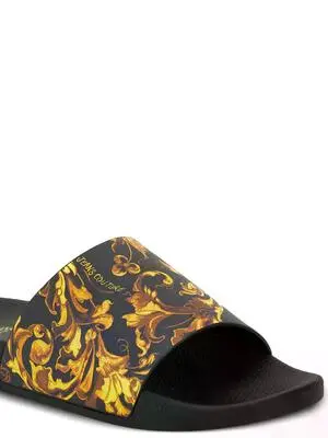 Versace Baroque-print Slides