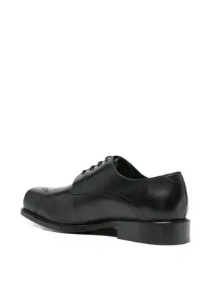 STEFAN COOKE Slashed Square Toe Derby Shoes