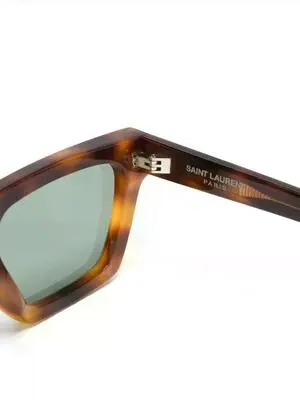 Saint Laurent Logo-engraved Cat-eye Sunglasses