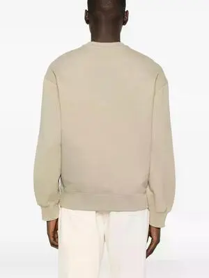 Maison Kitsuné Logo-embroidered Cotton Sweatshirt
