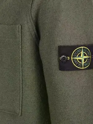 Stone Island Patch-pocket Wool Shirt Jacket