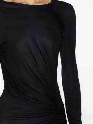 Isabel Marant Étoile Long Sleeve Side-gathered Midi Dress