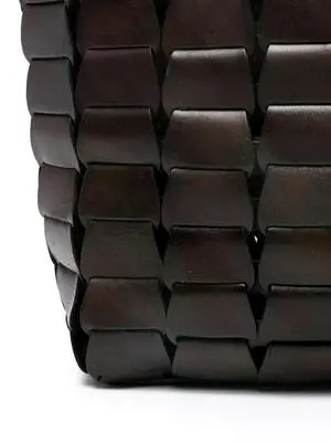 Dragon Diffusion Leather Woven Tote - Black
