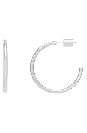 Estée Lauder Xl Hoop Earrings - Silver