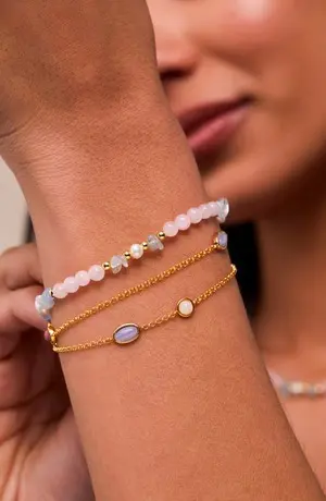 Estée Lauder Stone Layered Bracelet