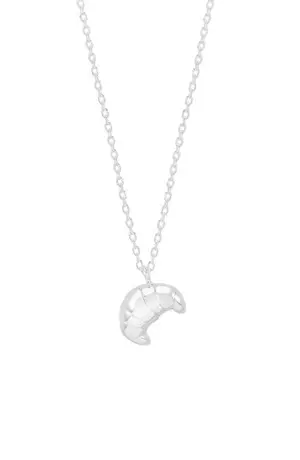 Estée Lauder Croissant Charm Necklace - Silver