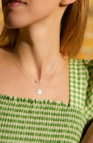 Estée Lauder Knot Charm Chain Necklace