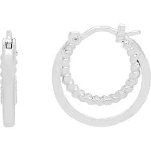 Estée Lauder Layered Hoop Earrings - Silver