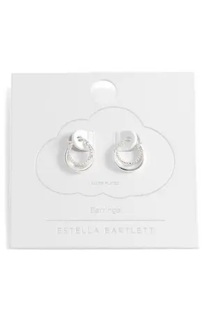 Estée Lauder Layered Hoop Earrings - Silver