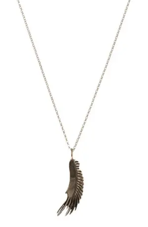 KAPOETA BY AMBICA Vulture Wing Pendant Necklace - Silver