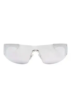 Gucci Logo-detail Sunglasses - Silver