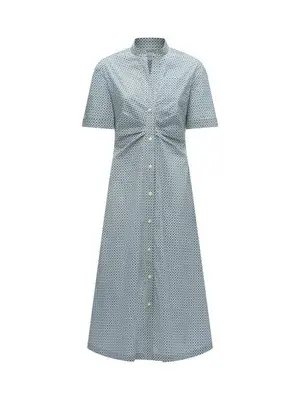 CALLAS MILANO Printed Shirt Dress - Blue Print