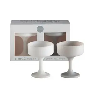 PORTER GREEN Mecc | Unbreakable Cocktail Glasses - Blanc + Dove