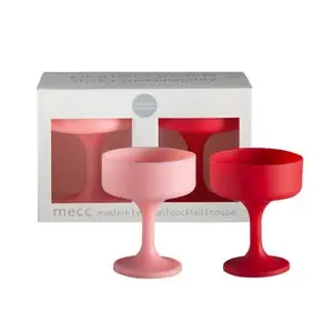 PORTER GREEN Mecc | Unbreakable Cocktail Glasses Cherry + Blush
