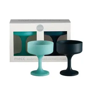 PORTER GREEN Mecc | Unbreakable Cocktail Glasses Mist + Ink