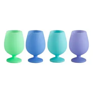 PORTER GREEN Stemm | Silicone Unbreakable Wine Glasses - Spring