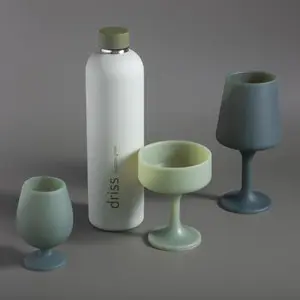 PORTER GREEN Swepp | Unbreakable Wine Glasses - Buttermilk + Cantaloupe