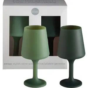 PORTER GREEN Swepp | Unbreakable Wine Glasses - Sage + Olive
