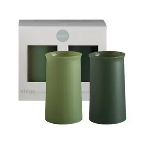 PORTER GREEN Stegg | Unbreakable Highball Glasses - Sage + Olive