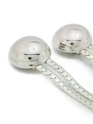 TOM FORD Dome-embellished Braided Chain Earrings