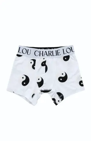 CHARLIE LOU BABY® Yin & Yang Boxer Briefs - White